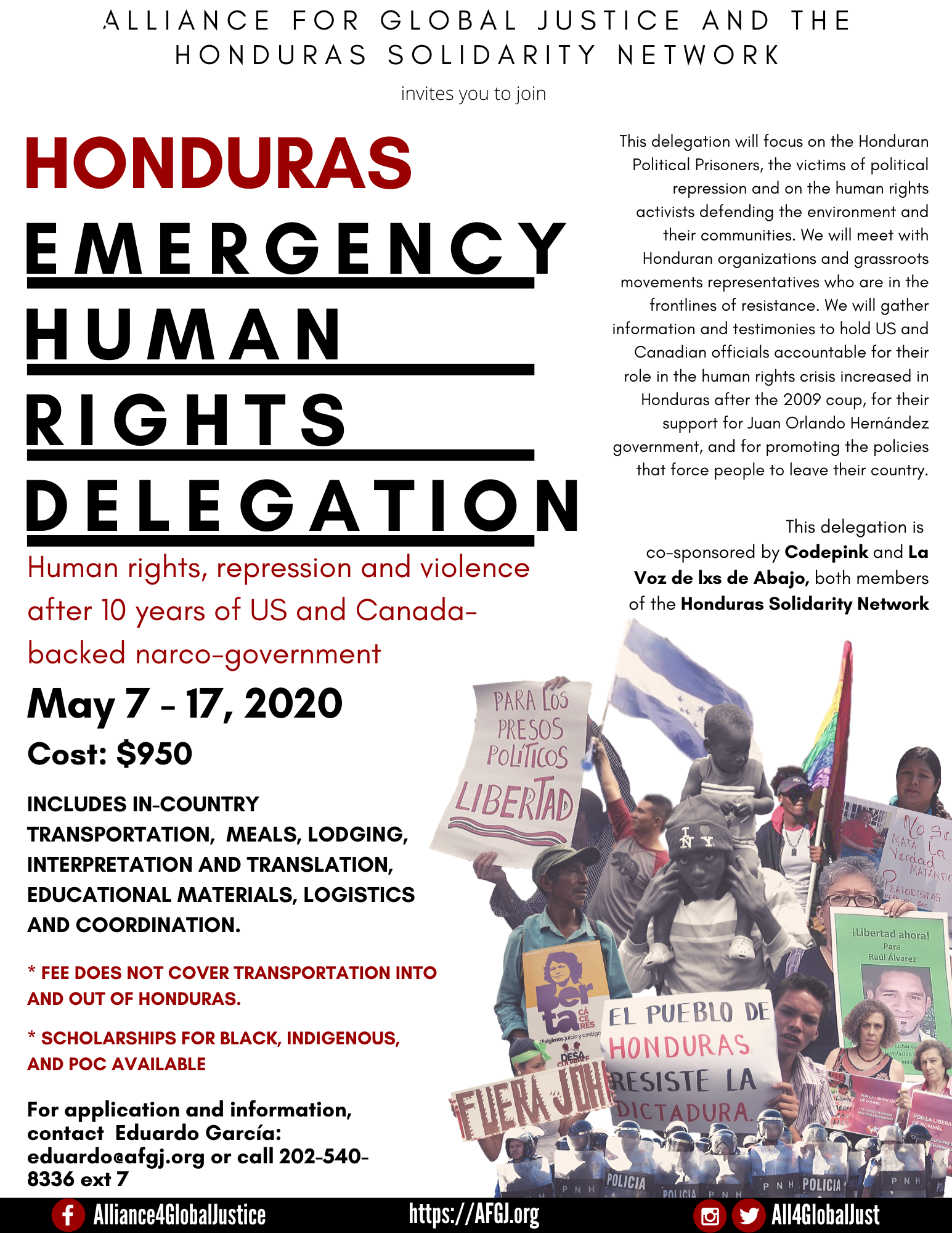 Emergency Human Rights Delegation to Honduras! Your solidarity is more ...
